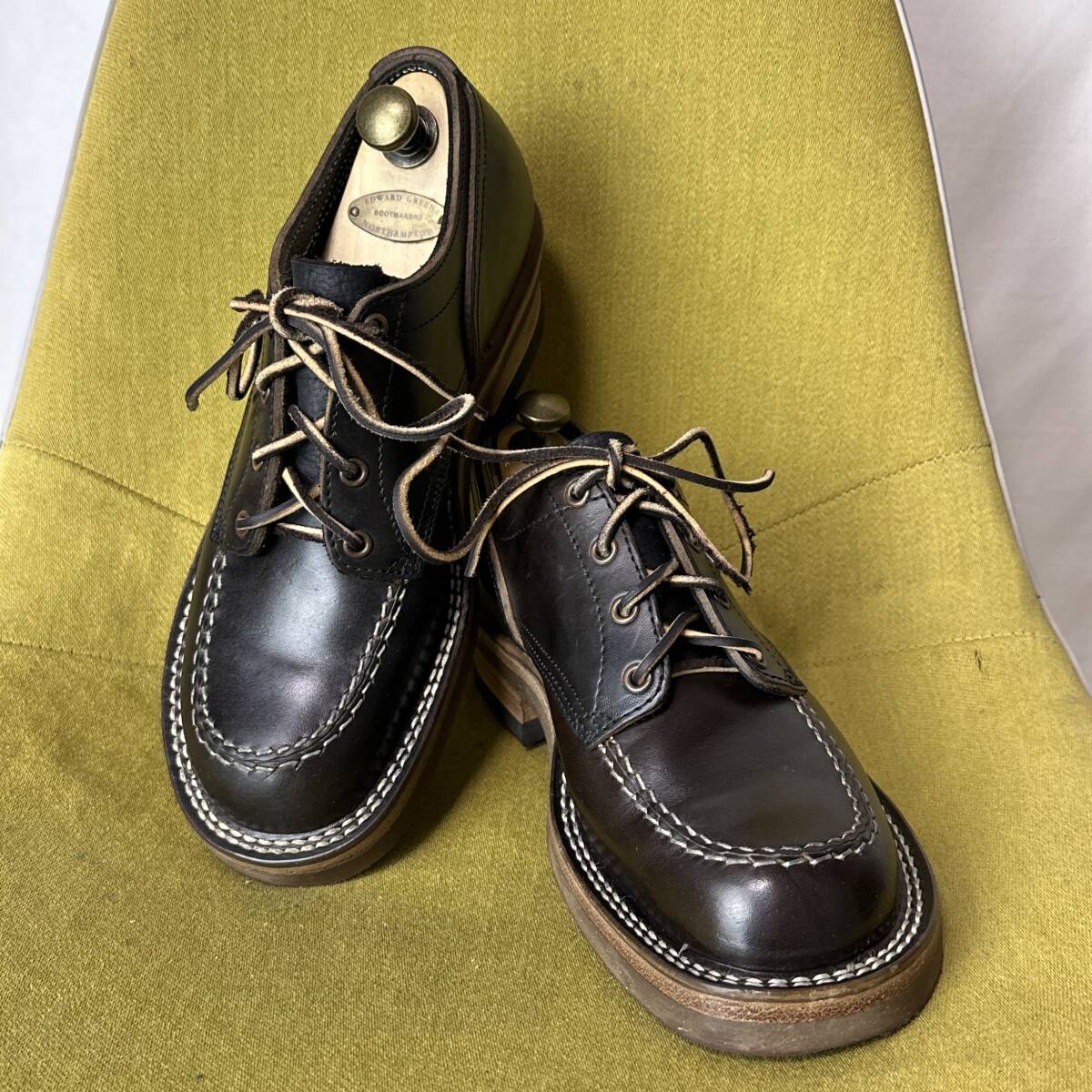 美品 ROLLING DUB TRIO ローリングダブトリオ ルーツロー Uチップレースアップブーツ 8 26.0 日本製 シューズ マンソンラスト ホースバット｜代購幫