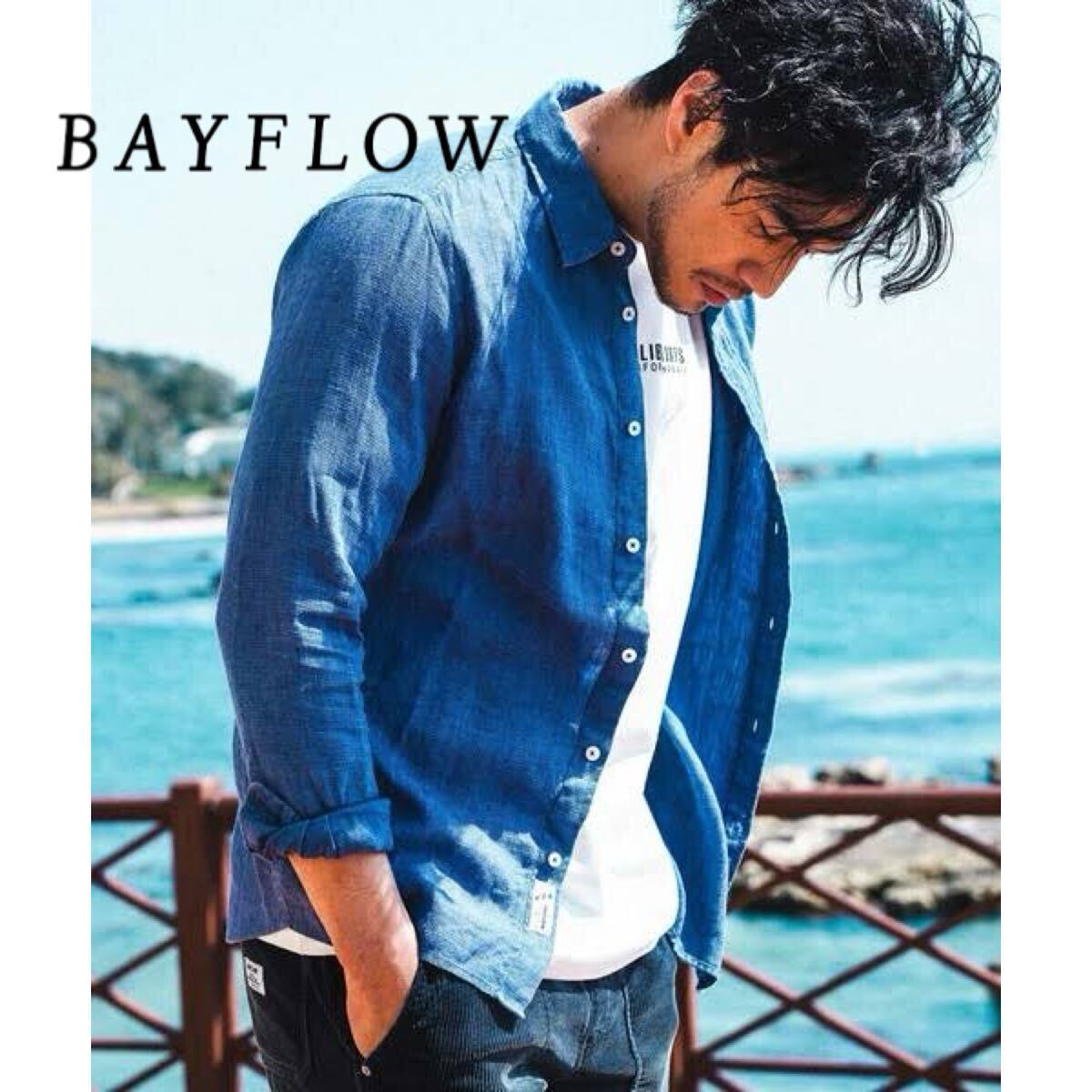 Yahoo!オークション - 【BAYFLOW】見た目も着心地の爽やかなリゾートリ...