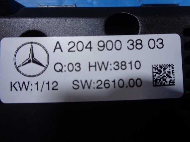 Yahoo!オークション - ベンツ Cクラス W204 204057 エアコンスイッチパ...