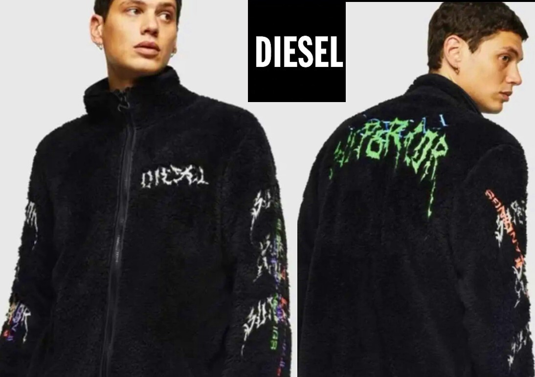 Yahoo!オークション - 希少サイズL 存在感 ディーセル DIESEL ボア フ...