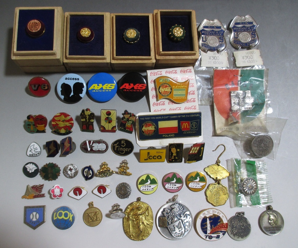 バッジ 52個まとめて 永年25年/安保改定阻止/KOREA ほか 検索：社章/記章/徽章/勲章/校章/肩章/帽章/階級章/缶バッジ(ピンバッジ)｜売買されたオークション情報、yahooの商品 ...