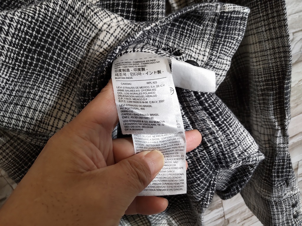 Yahoo!オークション - men's I511 Levi's リーバイス チャック柄 長袖 ...