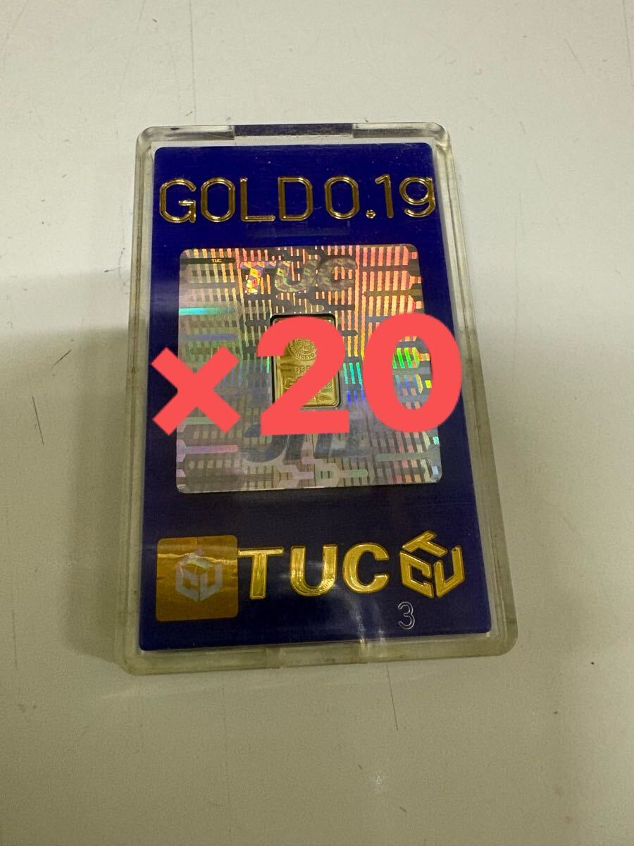 Yahoo!オークション - 特殊景品 金0.1g 20個セット インゴッド GOLD ゴ...