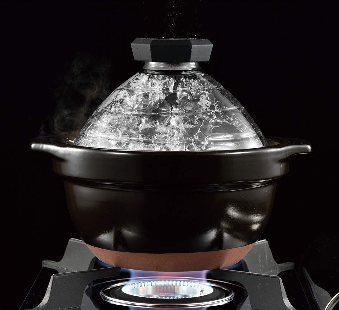 HARIO ハリオ フタ が ガラス の ご飯釜ご飯釜2~3合 GNR-200-B(住まい、インテリア)｜売買されたオークション情報、yahooの商品情報をアーカイブ公開 - オークファン ...