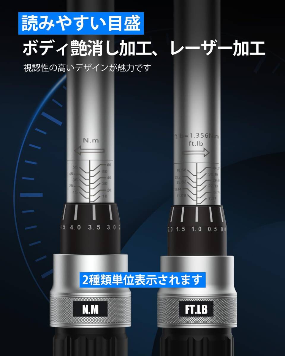 GOYOJO トルクレンチ プレセット型 差込角 3/8 インチ 5-60N.m 両回転対応 トルク精度 ±3% 自動車用 自電車 オートバイ 機械の整備(工具、DIY用品)｜売買された ...