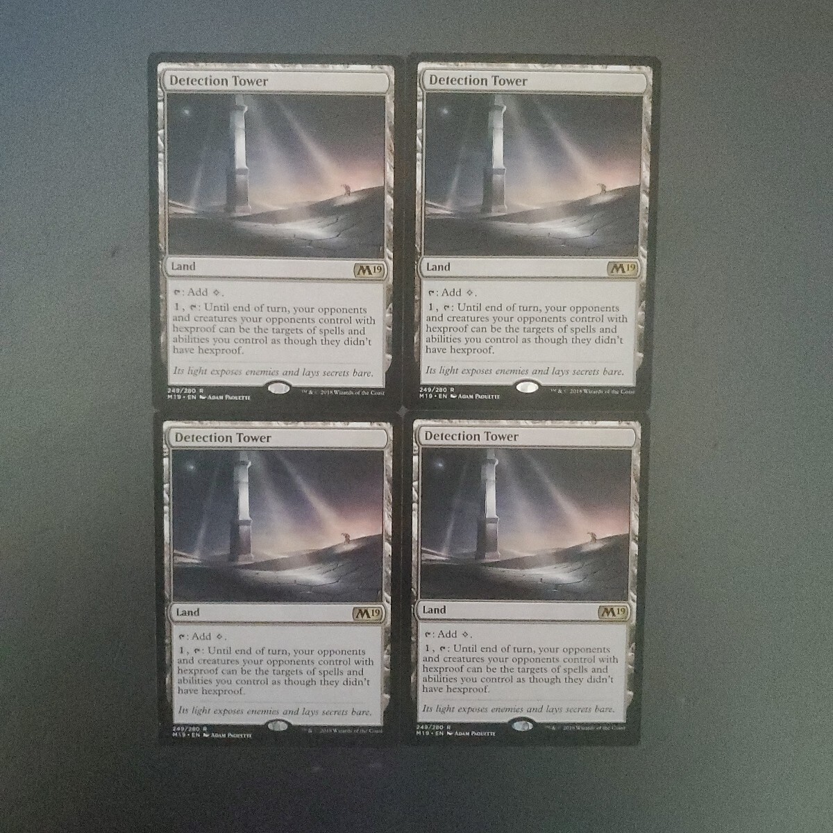 Yahoo!オークション - MTG 探知の塔 M19 英語 4枚セット