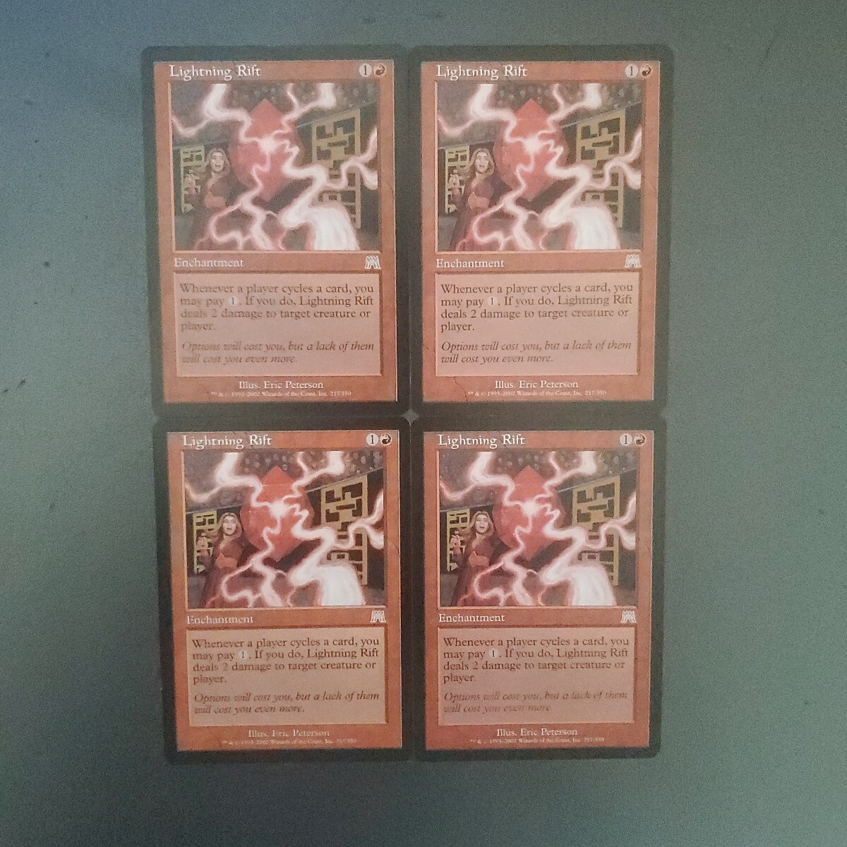 Yahoo!オークション - MTG 稲妻の裂け目 ONS 英語 4枚セット