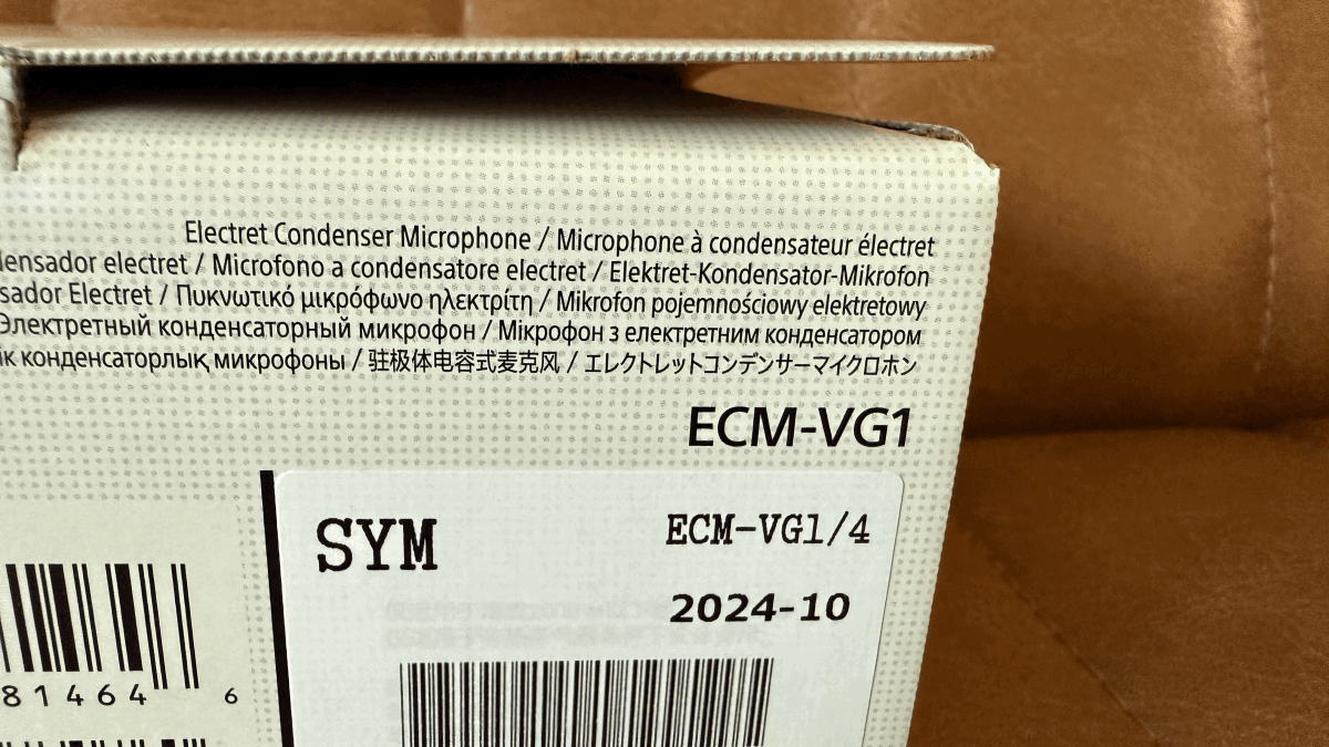 Yahoo!オークション - SONY ECM-VG1 屋内使用1回