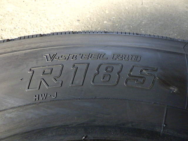 Yahoo!オークション - 265/60R22.5 143/140J ブリヂストン R185 中古 2...