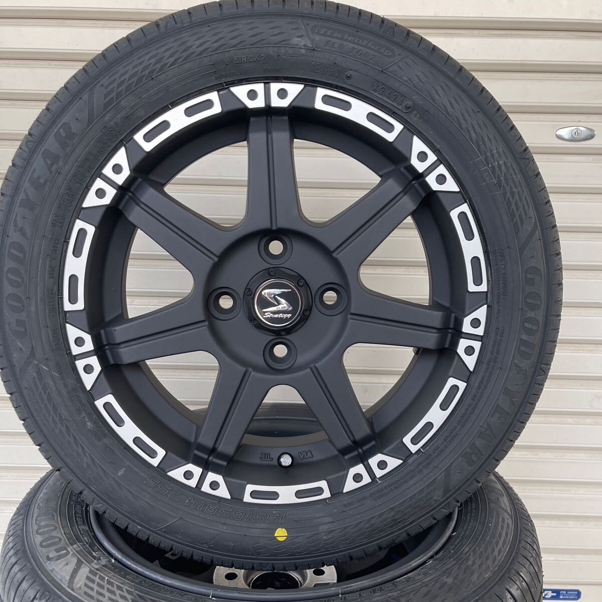 Yahoo!オークション - ストラテジーKH007 グッドイヤーEG02 155/65R14 ...