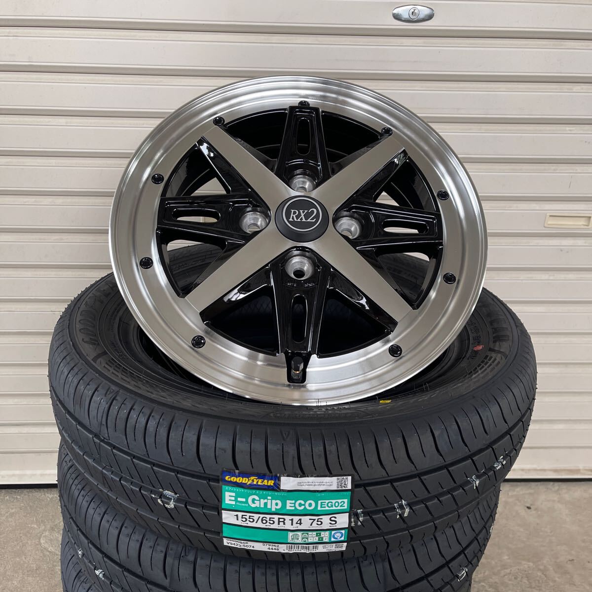 Yahoo!オークション - RX2 新品グッドイヤーEG02 155/65R14 NBOXタント...
