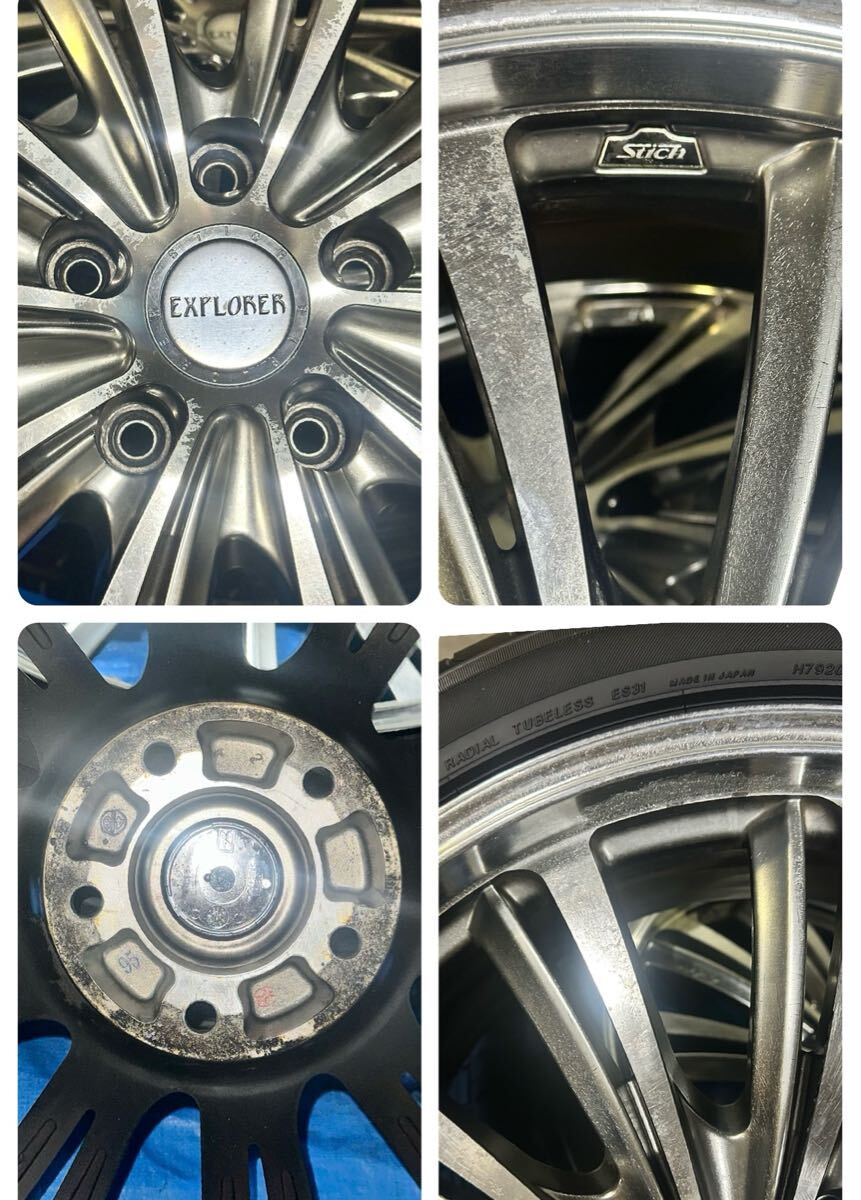Yahoo!オークション - 1円スタートEXPLORER STICH 225/45R18 タイヤホ...