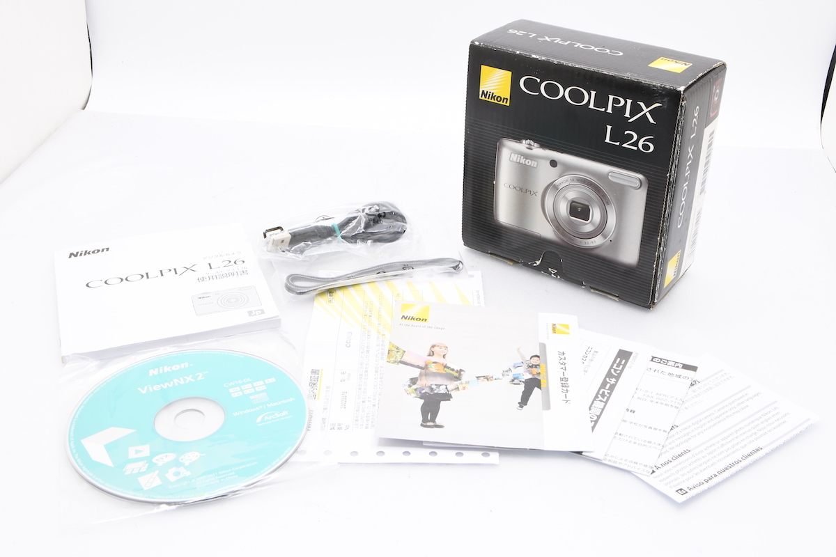 Yahoo!オークション - Nikon COOLPIX L26 / 4.6-23.0mm F3.2-6.5 レッ...