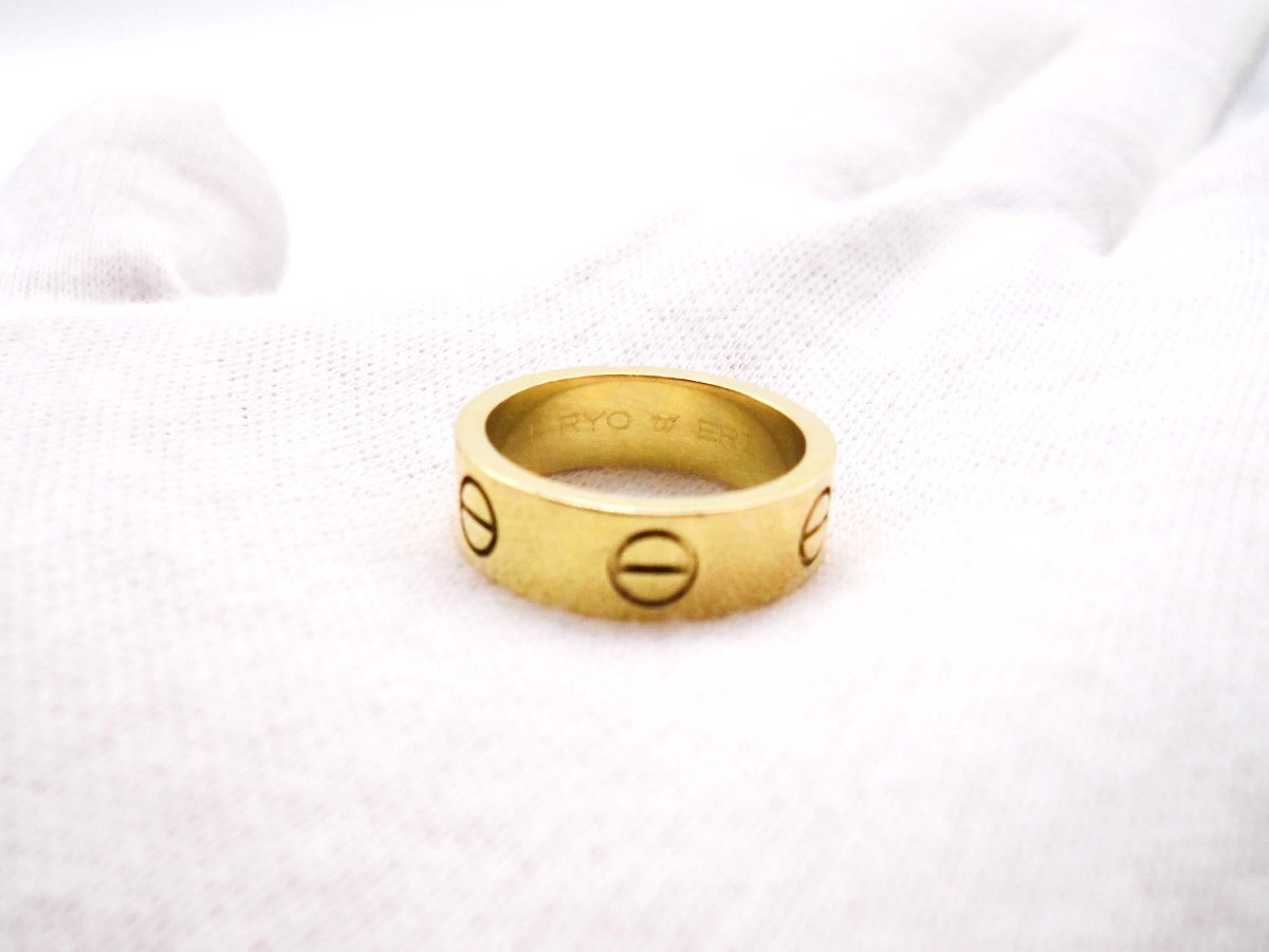 Yahoo!オークション - Cartier カルティエ ラブリング 指輪 750 K18 K...