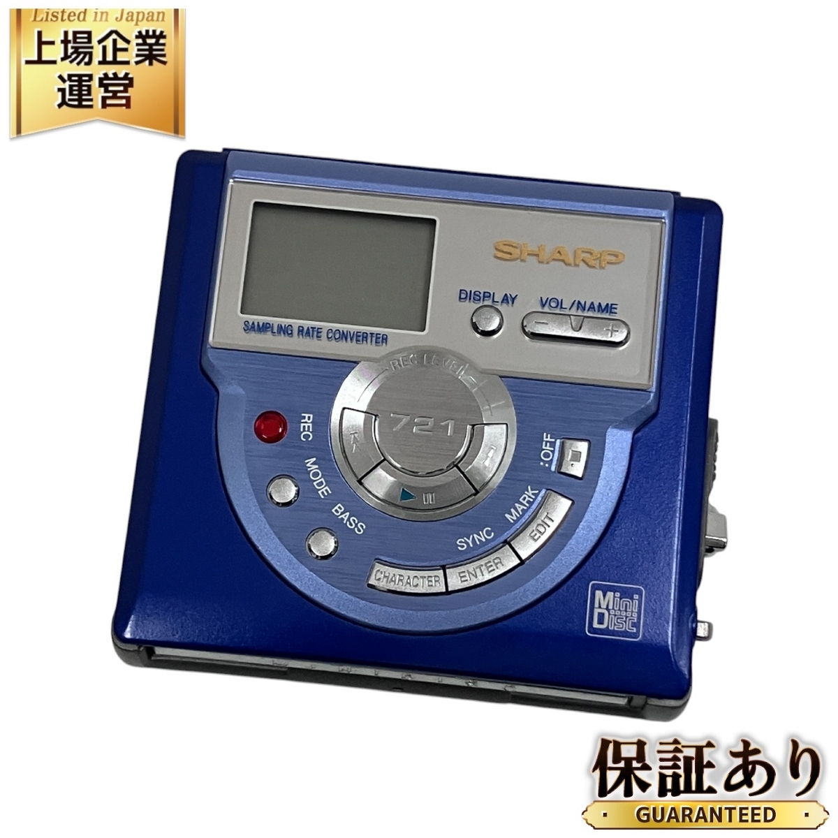 Yahoo!オークション - SHARP MD-MS721 ポータブルレコーダー MD 音響機...