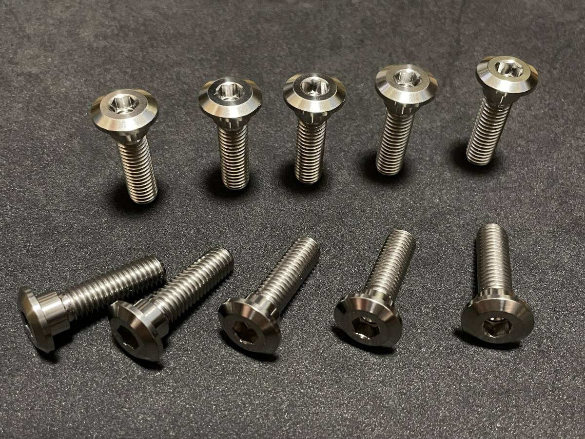 Yahoo!オークション - 10本セット チタン ディスクローターボルト M8x...