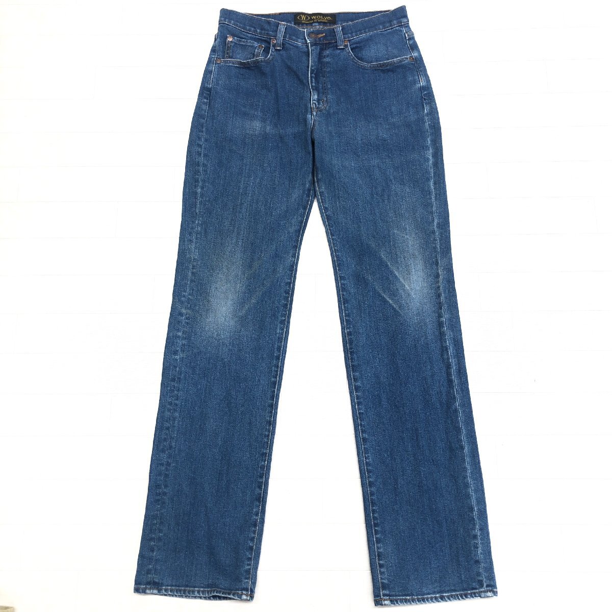 BIG JOHN ビッグジョン WOLVO 定価11 000円 定番 ストレート デニム パンツ 32 w81 インディゴ ジーンズ ウォルド アメカジ 古着 日本製(ビッグジョン)｜売買され ...