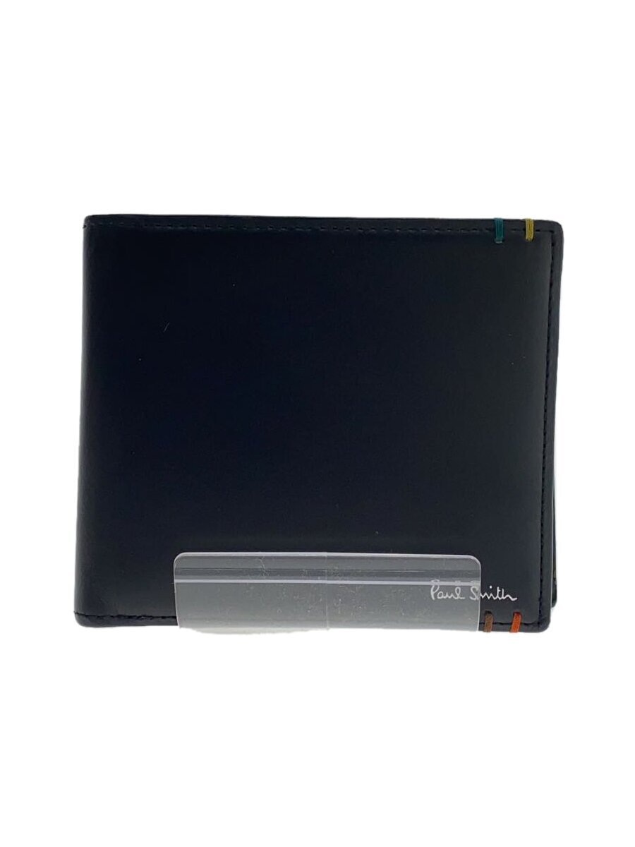 Yahoo!オークション - Paul Smith 2つ折り財布/レザー/BLK/メンズ/P854