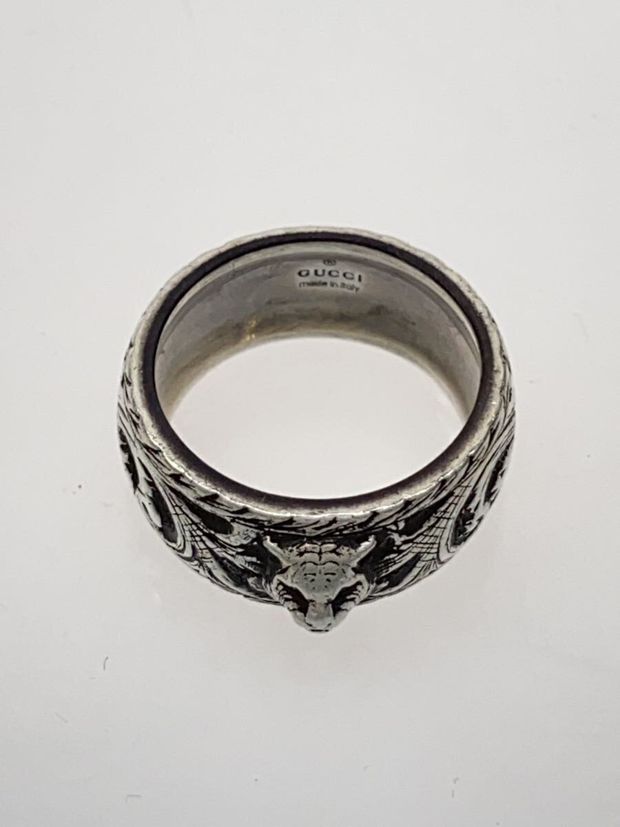 Yahoo!オークション - GUCCI 使用感有/キャットヘッド/リング/SV925/17...
