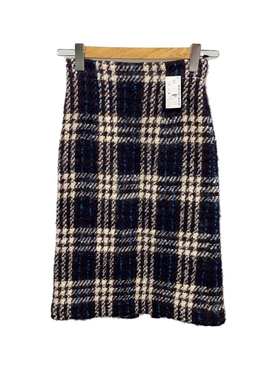 Yahoo!オークション - ANAYI スカート/34/ウール/NVY/チェック/101827-...