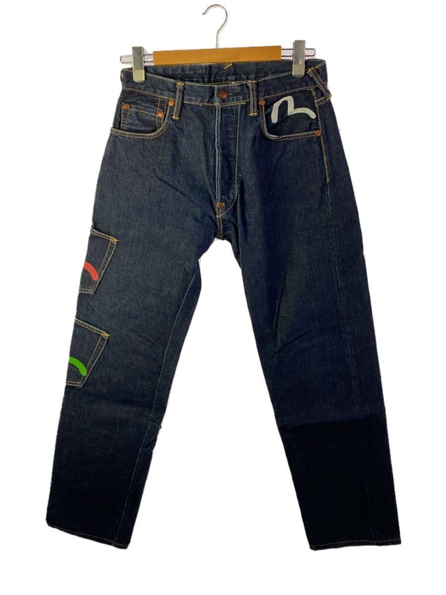 Yahoo!オークション - EVISU ストレートパンツ/30/コットン/IDG/総柄