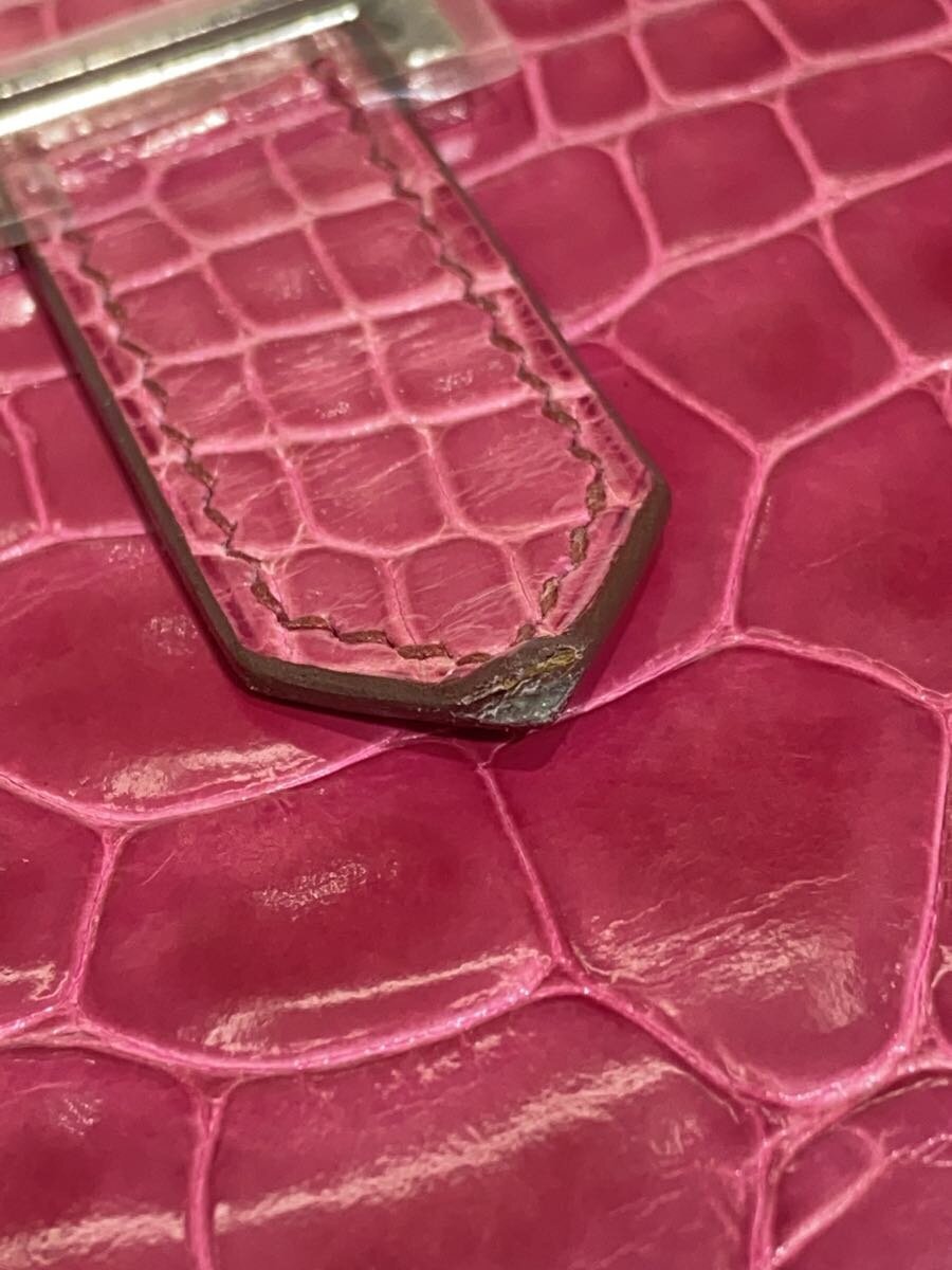 Yahoo!オークション - HERMES K刻印/2007年/ベアンスフレ/アリゲーター...