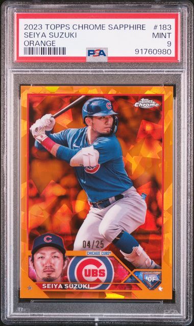 Yahoo!オークション - 【PSA9 25枚限定】2023 TOPPS CHROME SAPPHIRE s...