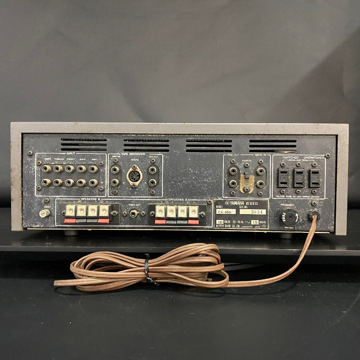 Yahoo!オークション - 【 J 】5741 YAMAHA CA-500 プリメインアンプ ヤ...
