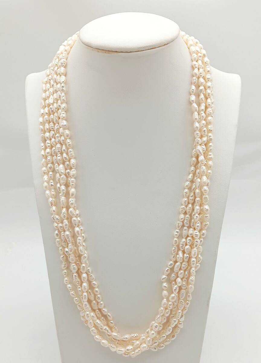 アクセサリー 6連淡水パールネックレス 約97g 淡水 ケシ パール 真珠 GSilver刻印 レディース 服装小物 品 保管品 MN(淡水真珠)｜売買されたオークション情報、yahooの商品 ...