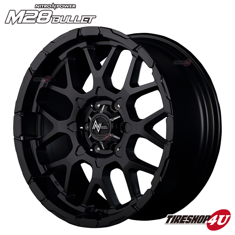 Yahoo!オークション - 4本セット ナイトロパワー M28バレット 17x8.0J ...
