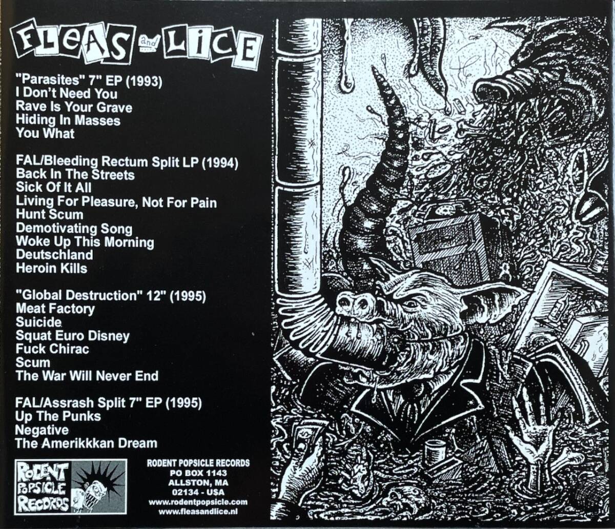Yahoo!オークション - (C29H) オランダ産ハードコアパンク/Fleas And L...