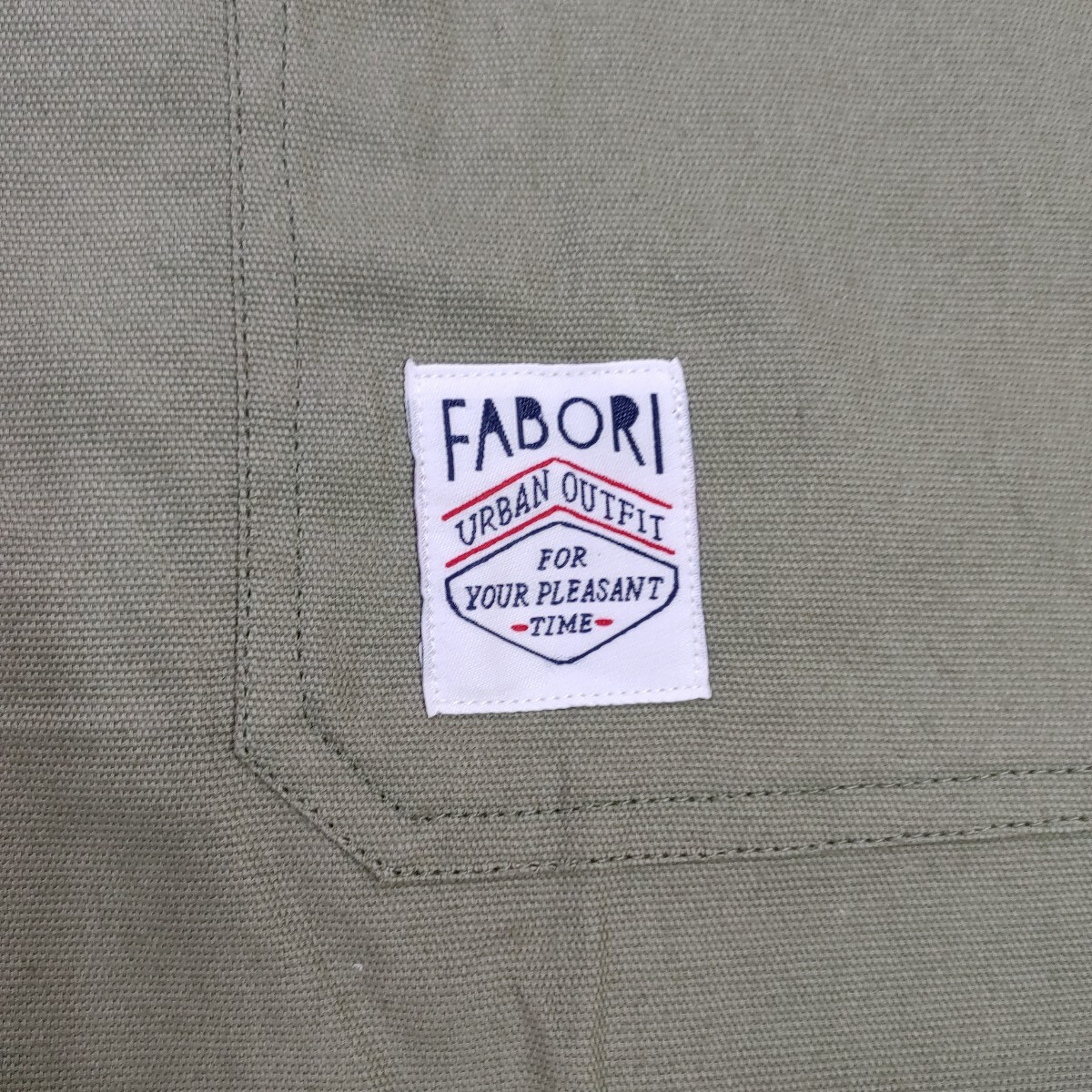 Yahoo!オークション - 【FABORI エプロン カーキ】未使用 無地 カーキ ...