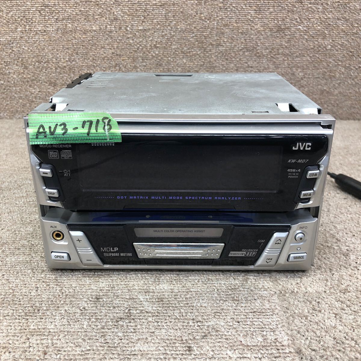 Yahoo!オークション - AV3-718 激安 カーステレオ JVC KW-MD7 15590999...
