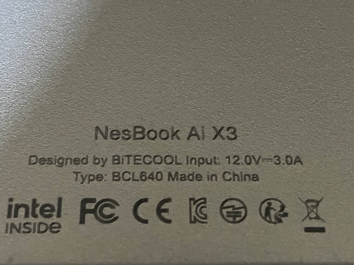 BiteCool NesBook AI X3 / 15.6インチ / 第12世代 N100 / 20GB / 0GB / BIOS確認 / ACアダプタなし(その他)｜売買されたオークション ...