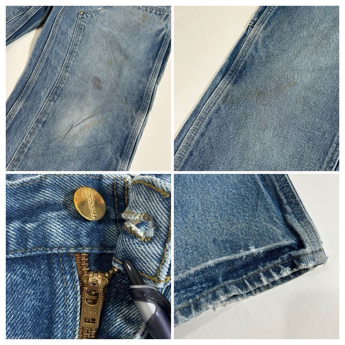 Yahoo!オークション - ダブルニー ビンテージ Carhartt B07 DNM デニム...