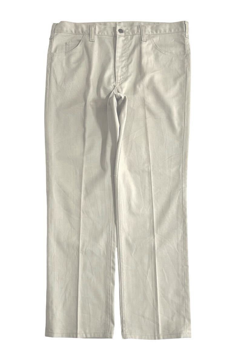 70s Lee Leens 生成り コットンツイル スリム パンツ USA製 70s Lee Leens 生成り コットンツイル スリム パンツ USA製