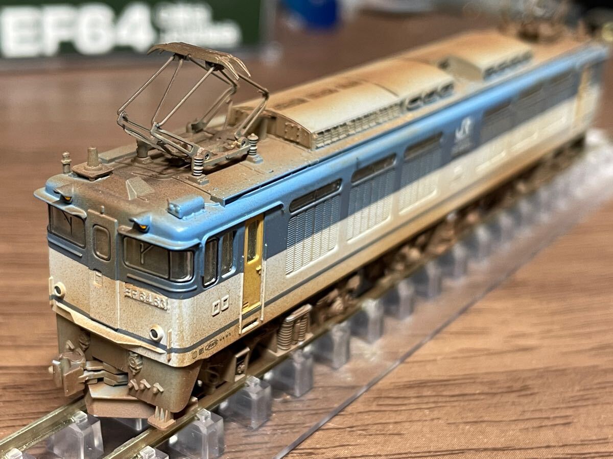 Yahoo!オークション - KATO EF64 0番台 貨物更新色 ウェザリング加工品...