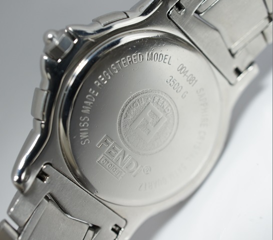 Yahoo!オークション - 1円～ FENDI【フェンディ 3500G 純正ブレス付き...