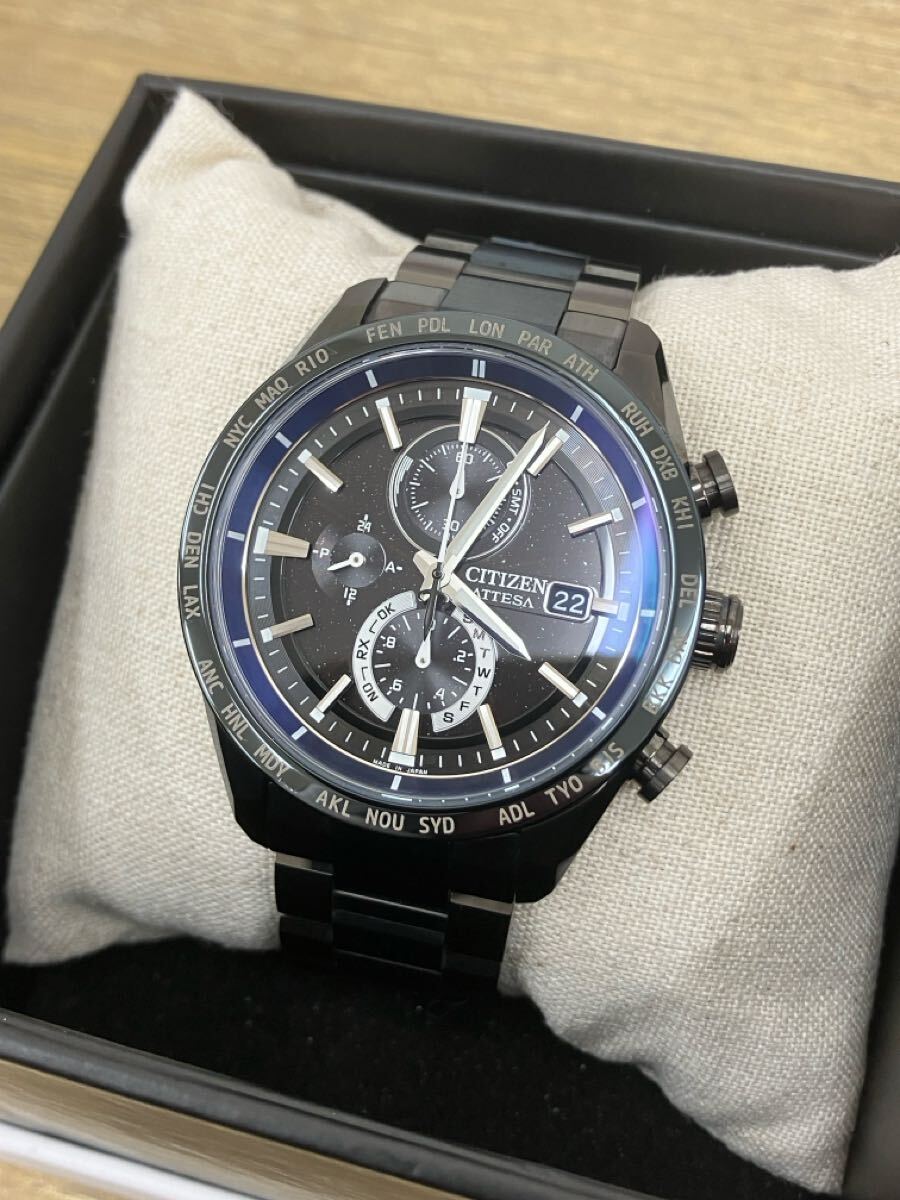 Yahoo!オークション - シチズンアテッサ ソーラー電波時計 AT8187-75E ...