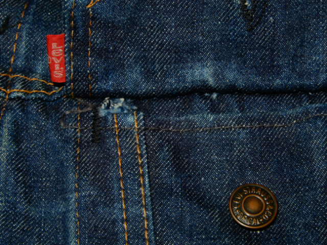 Yahoo!オークション - 超 Big Size 70's LEVI'S 最初期 70505 e 濃紺 ...