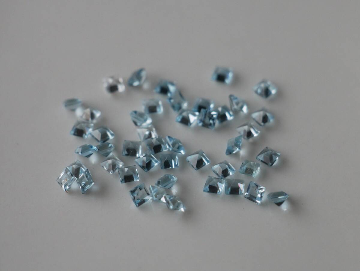 Yahoo!オークション - 5.4ct 天然石 トパーズ スクエア ルース セット...