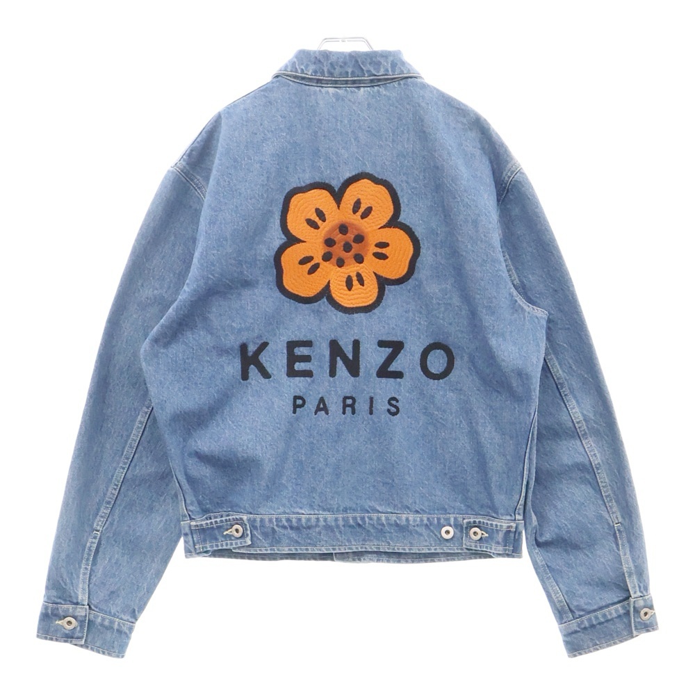 Yahoo!オークション - KENZO ケンゾー TRUCKER JACKET BOKE FLOWER バ...