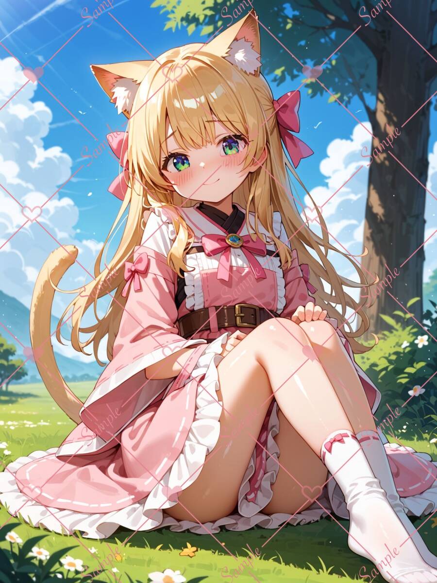 Yahoo!オークション - 105-0043 南このは オリジナル 獣耳 A4 ポスタ...