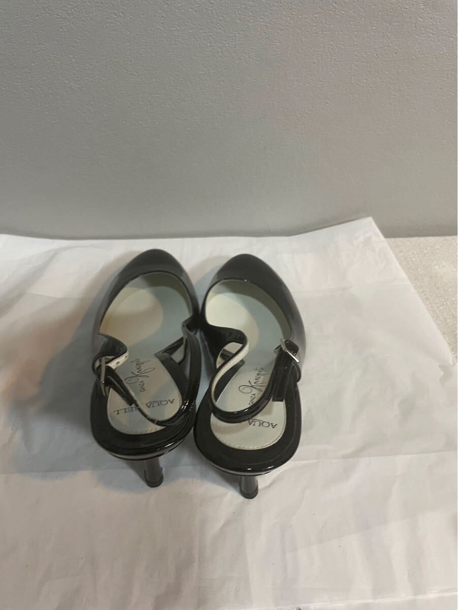 Yahoo!オークション - 銀座かねまつサンダル黒23.5cmレディース