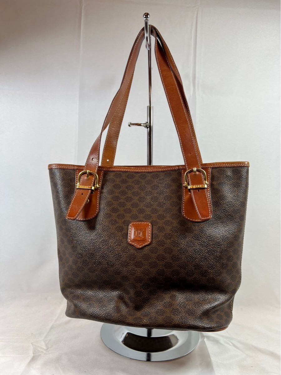 1円スタート CELINE セリーヌ マカダム柄 トートバッグ 1円スタート CELINE セリーヌ マカダム柄 トートバッグ