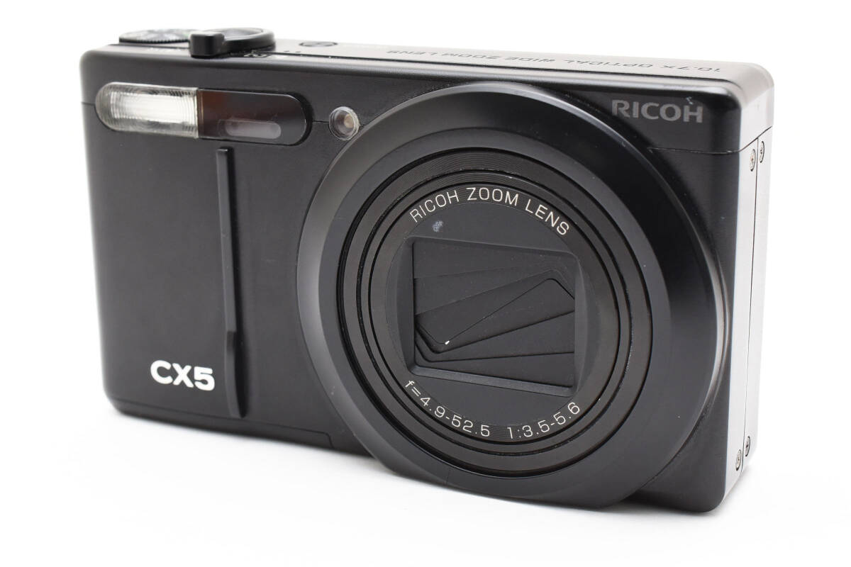 Yahoo!オークション - 動作未確認 RICOH CX5 ブラック コンパクトデジ...
