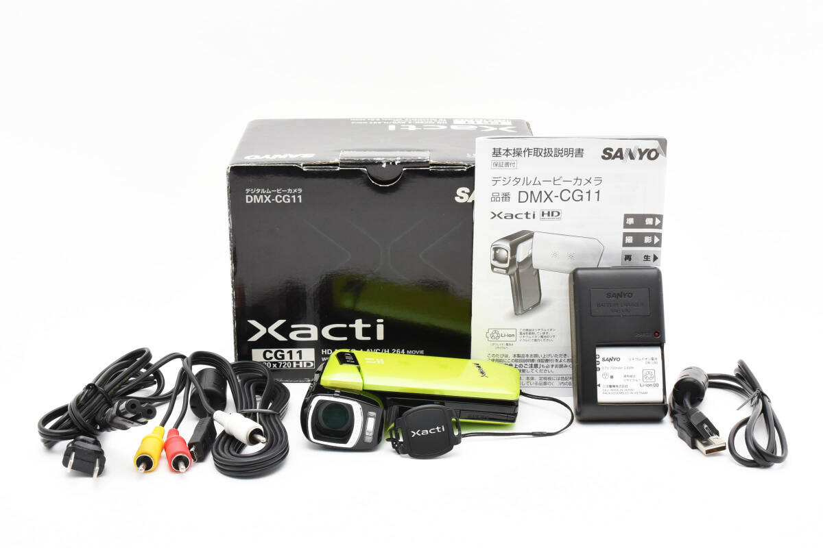 元箱付き SANYO Xacti DMX-CG11 グリーン デジタルビデオカメラ ムービーカメラ 三洋 ザクティ #1084(三洋電機)｜売買されたオークション情報、yahooの商品情報を ...