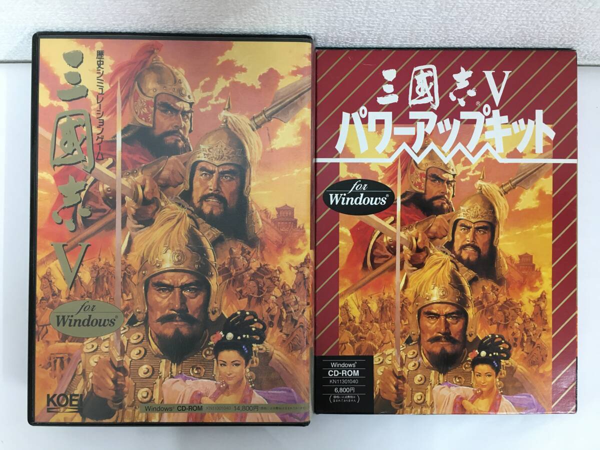 Yahoo!オークション - G769 Windows 95 三國志 V 三国志 5 + パワーア...