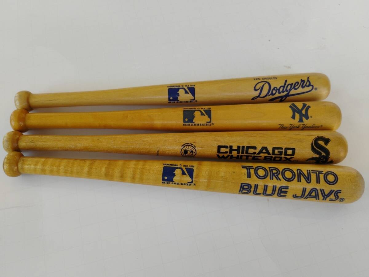 Yahoo!オークション - Vtg Lot 4 MLB Coopersburg 10" Mini Bats-3...
