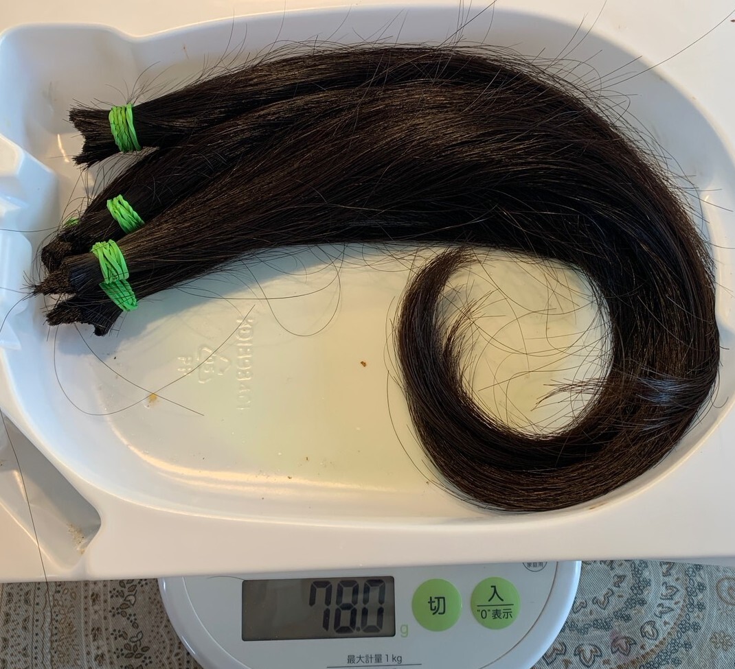 Yahoo!オークション - 髪束・毛束・約30cm・約78g 【エクステ・ヘアー...